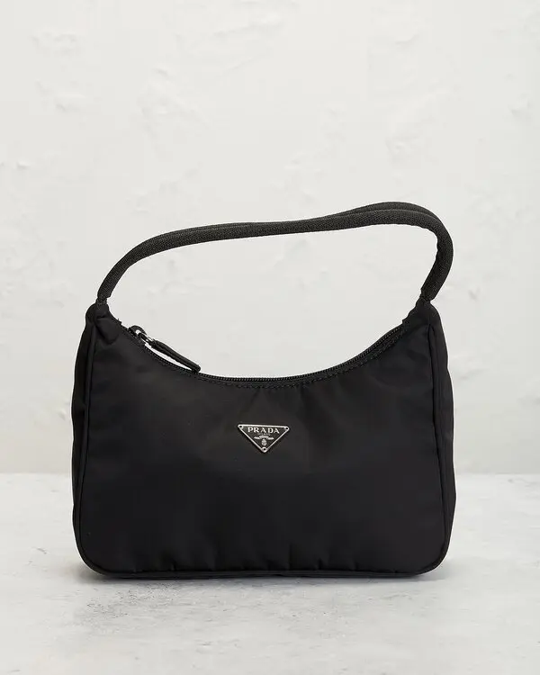 FWRD RENEW Prada Tessuto Mini Sport Hobo Bag