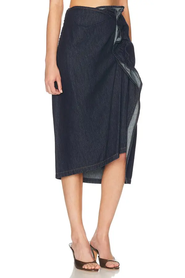 Dries Van Noten Sinas 半身裙 - Indigo