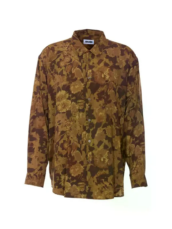 MAGLIANO Floral-print Long-sleeve Shirt