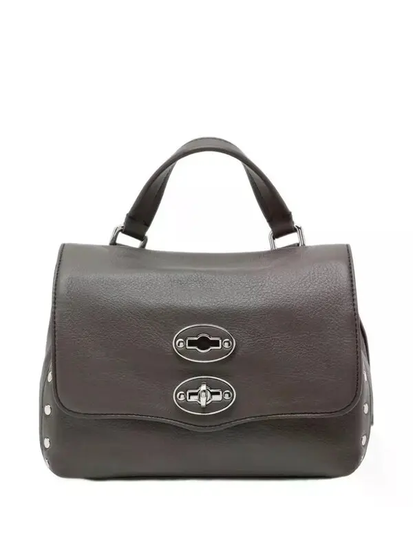 ZANELLATO Mini Postina Studded Tote Bag - Grey