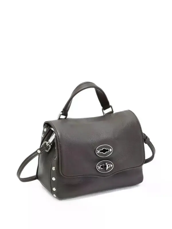 ZANELLATO Mini Postina Studded Tote Bag - Grey