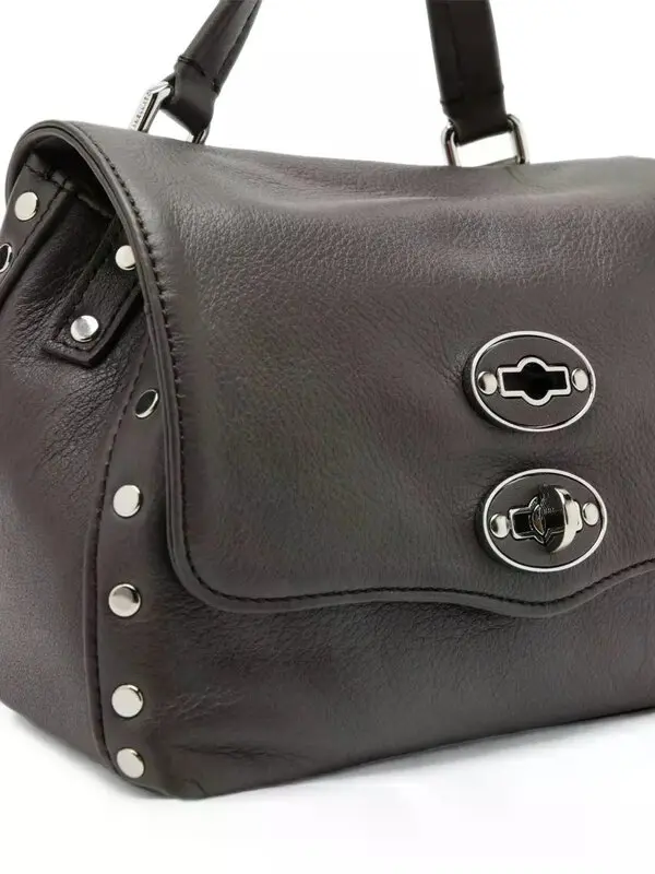 ZANELLATO Mini Postina Studded Tote Bag - Grey