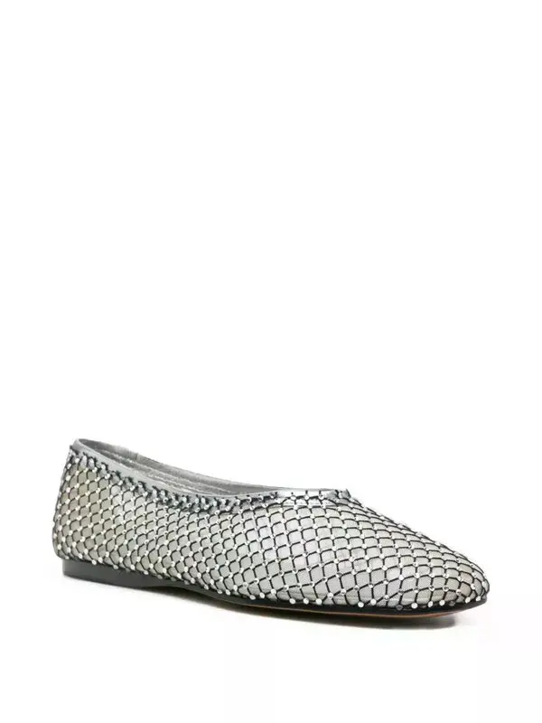 FORTE_FORTE Strass Mesh Ballet Flats