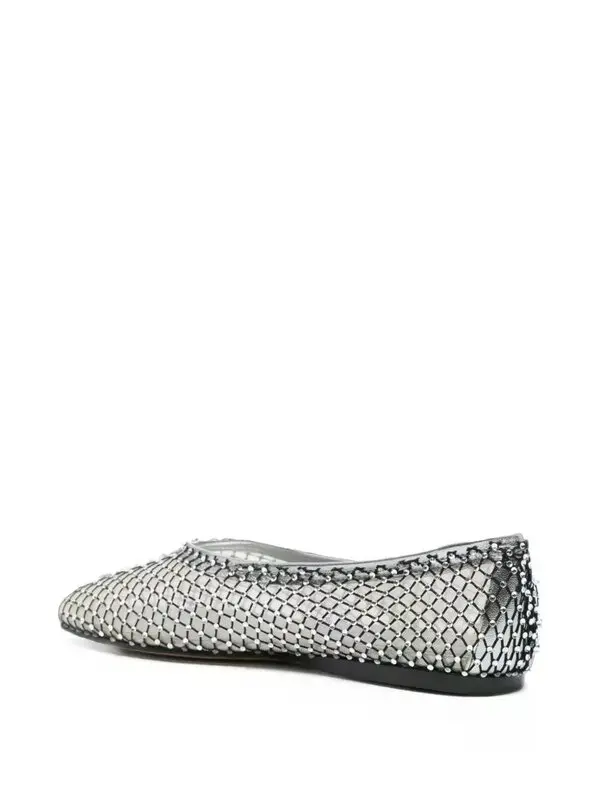 FORTE_FORTE Strass Mesh Ballet Flats