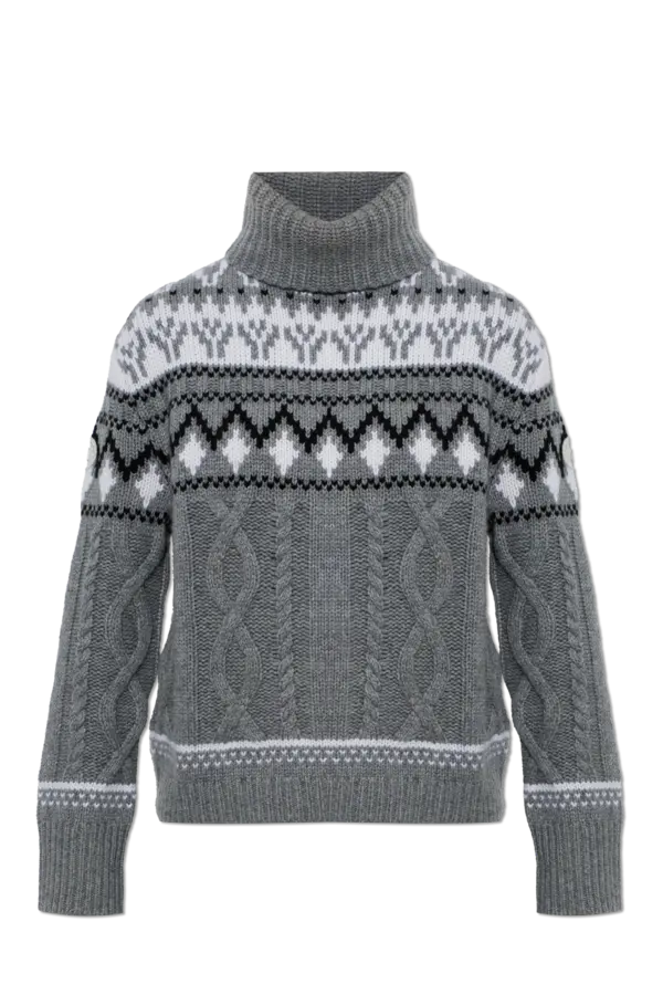 Bogner Cashmere Turtleneck Sweater ‘lorely - Grey