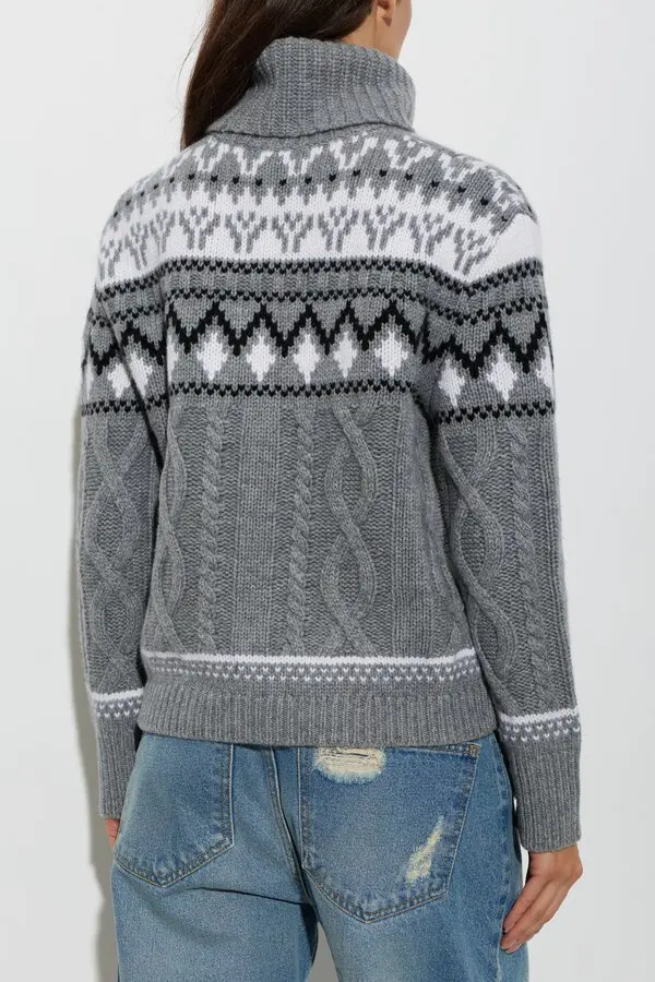 Bogner Cashmere Turtleneck Sweater ‘lorely - Grey