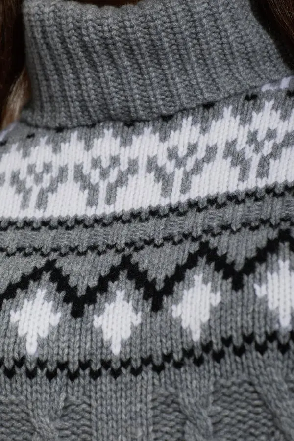 Bogner Cashmere Turtleneck Sweater ‘lorely - Grey