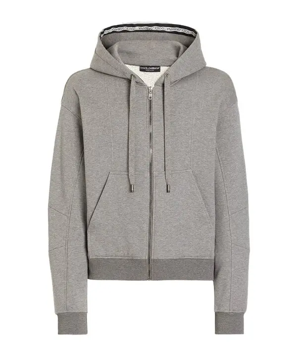 Dolce & Gabbana Dolce Gabbana Zip-up Drawstring Hoodie