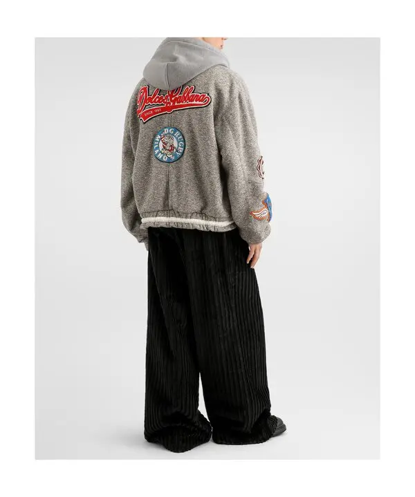 Dolce & Gabbana Dolce Gabbana Zip-up Drawstring Hoodie