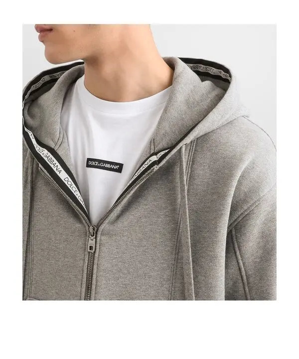 Dolce & Gabbana Dolce Gabbana Zip-up Drawstring Hoodie