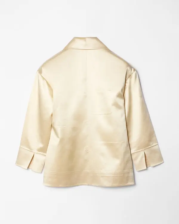 Celine Flat Chore Jacket In Satin