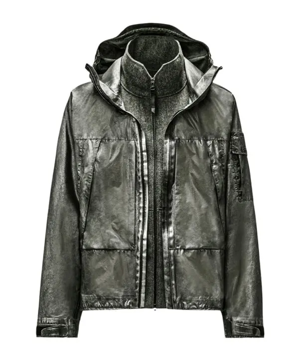 C.P. COMPANY Hooded Metallic-finish Jacket