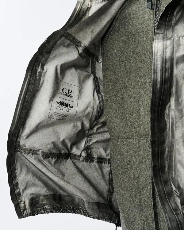 C.P. COMPANY Hooded Metallic-finish Jacket