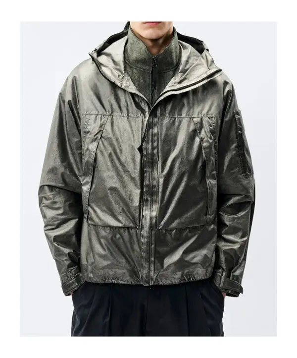 C.P. COMPANY Hooded Metallic-finish Jacket