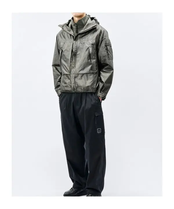 C.P. COMPANY Hooded Metallic-finish Jacket