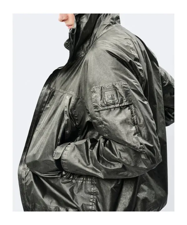 C.P. COMPANY Hooded Metallic-finish Jacket