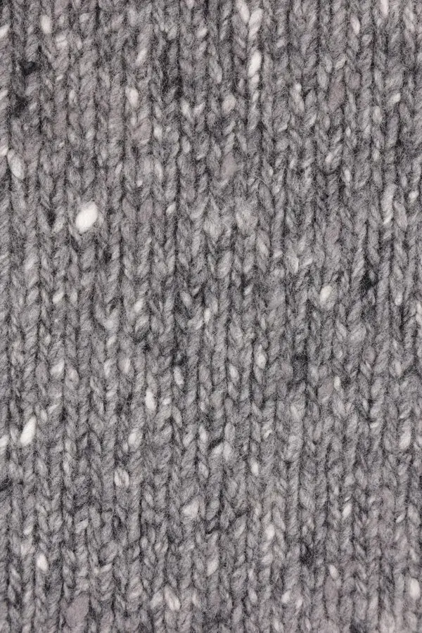 Auralee Low-gauge Homespun Tweed Knit Zip Turtleneck Jumper