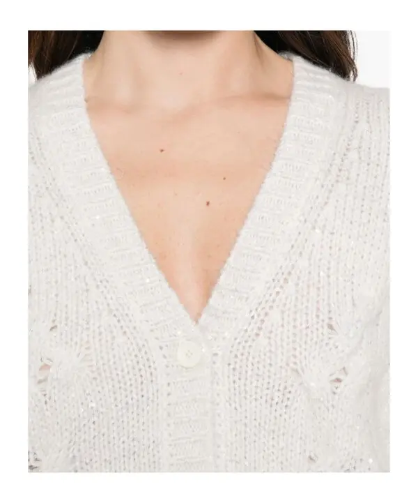 Fabiana Filippi V-neck Long-sleeve Knit Top