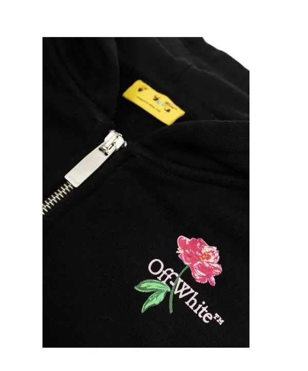 Off-White Arrows Flower-print Hoodie