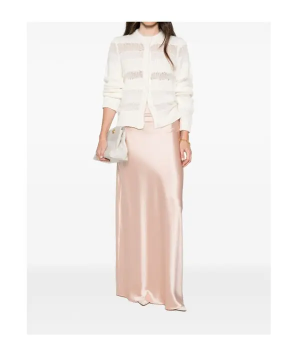 Fabiana Filippi Striped Long-sleeve Knit Top