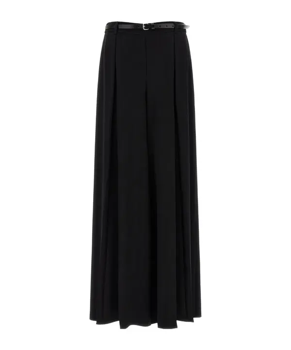 P.a.r.o.s.h Wide-leg Casual Trousers - Black