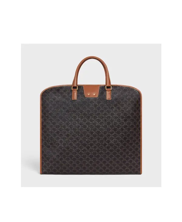 Celine 1 Suit Garment Bag In Triomphe Canvas And Calfskin