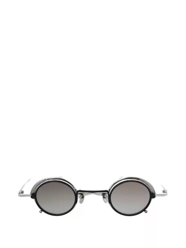 RIGARDS X Ziggy Chen Vintage Round-frame Clip-on Glasses - Silver