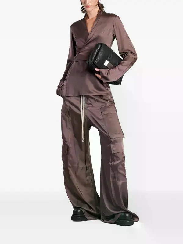 Rick Owens Wrap-style Long-sleeve Blouse