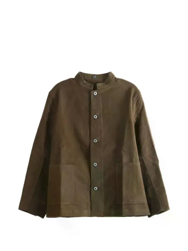 TAIGA TAKAHASHI Lot.307 Buckled-strap Band-collar Jacket