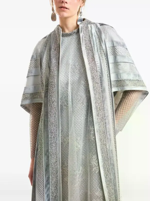 GEMY MAALOUF Embroidered Beaded Cape