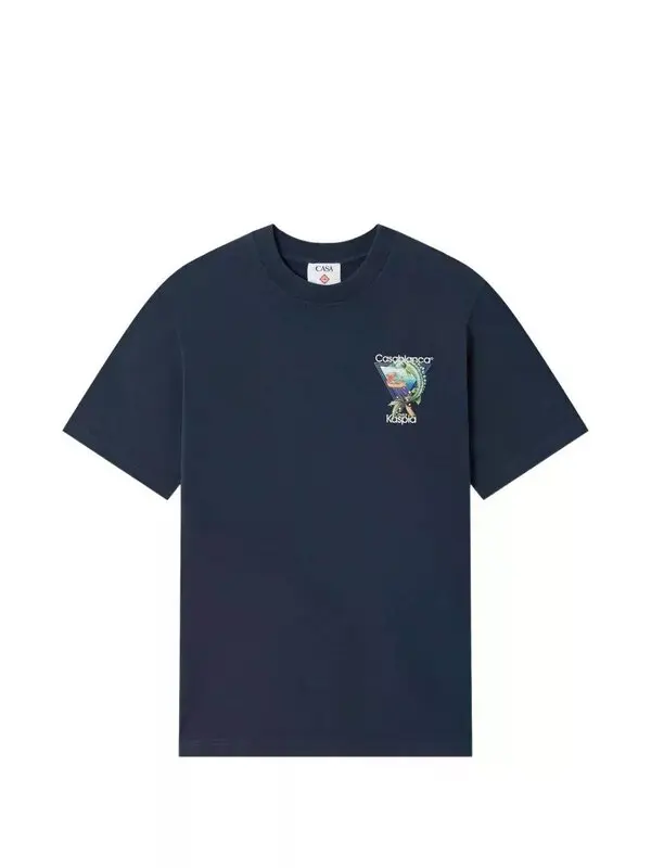 Casablanca Graphic-print T-shirt - Blue