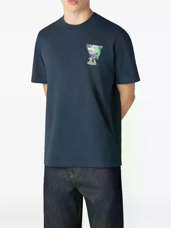 Casablanca Graphic-print T-shirt - Blue