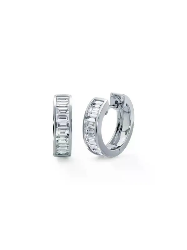 ANITA KO Hannah Diamond Huggie Earrings
