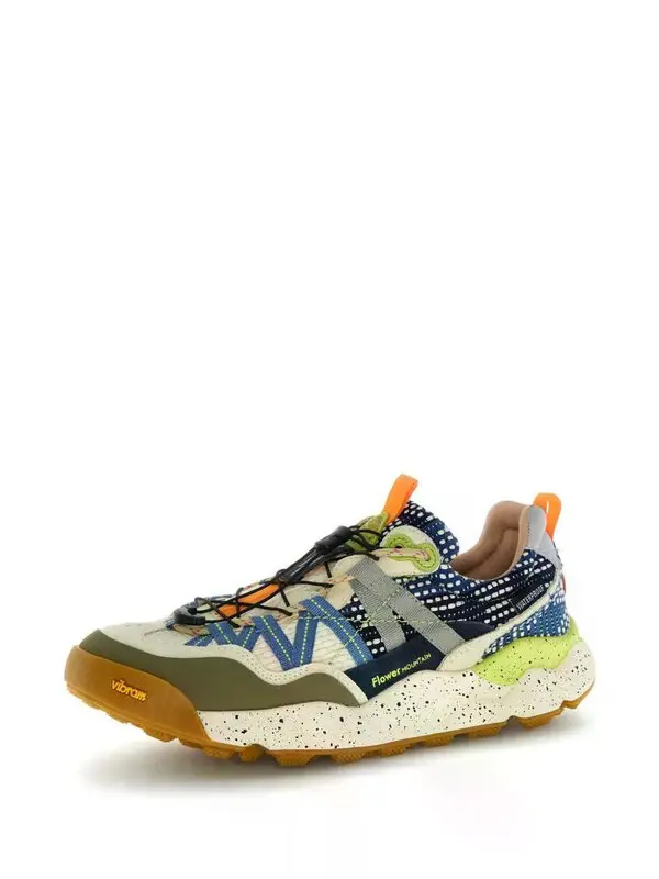 FLOWER MOUNTAIN Iwano 2 Sashiko Sneakers - Blue