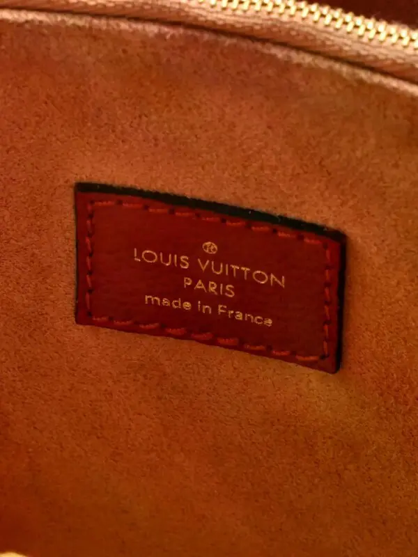LOUIS VUITTON Flandrin Handbag Monogram Canvas And Leather Tote Bag - Red
