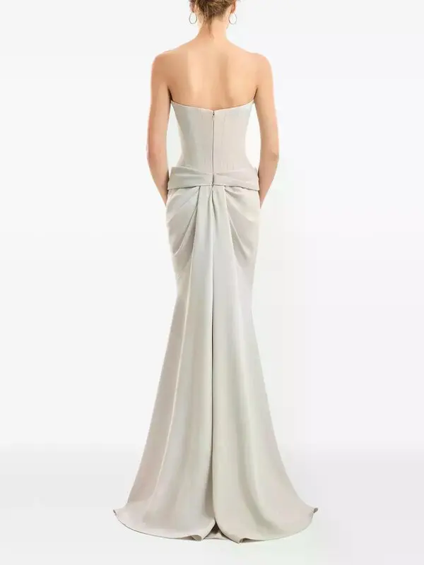 GEMY MAALOUF Strapless Beaded Dress