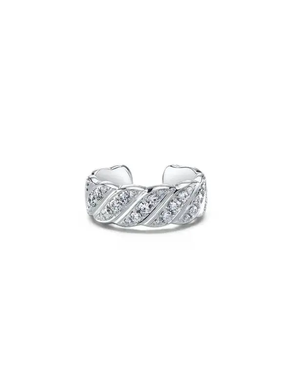 ANITA KO Braided-design Diamond Ear Cuff