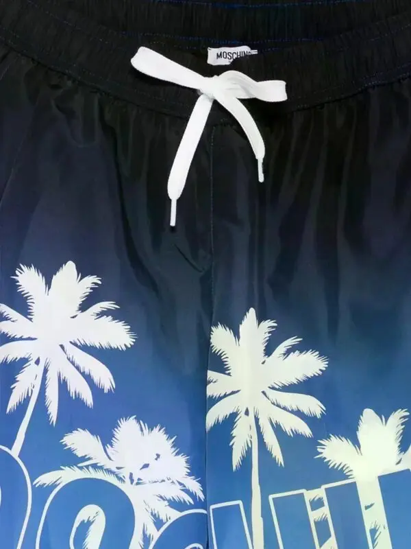 Moschino Palm-tree-print Swim Shorts