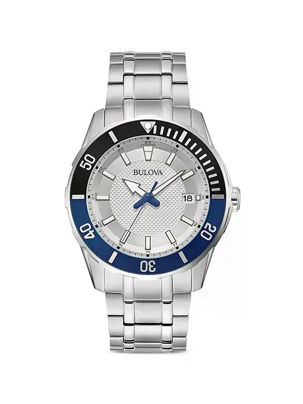Bulova Date-window 42mm Watch - Silver