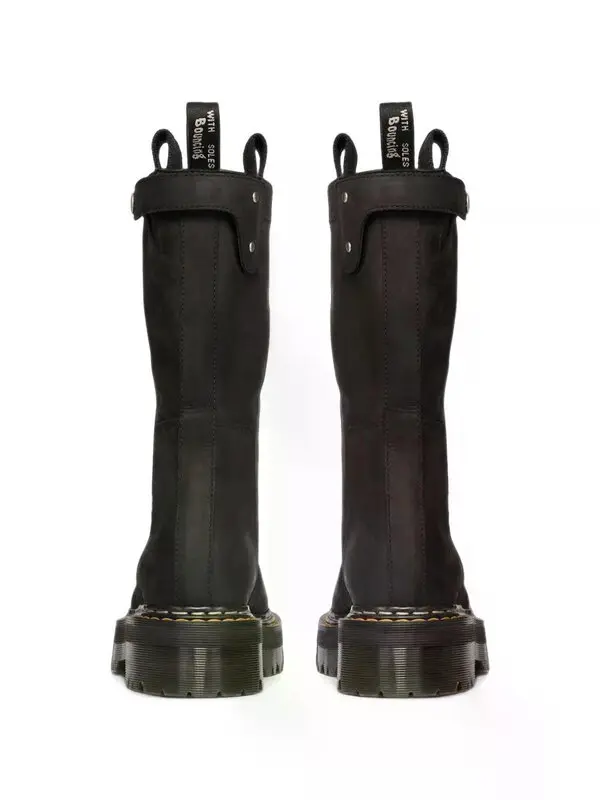 Rick Owens X Dr. Martens Quad Buckle-strap Biker Boots