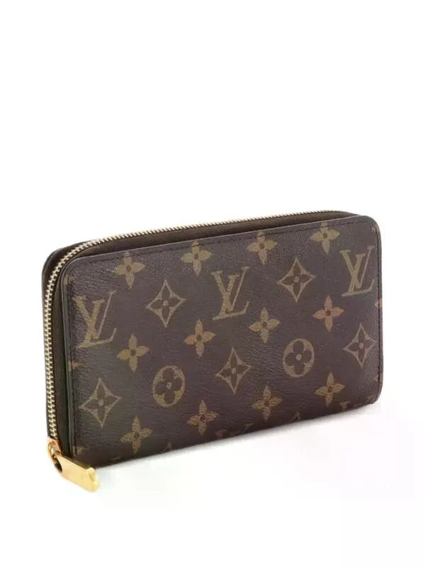 LOUIS VUITTON Zippy Wallet Monogram Canvas Small Wallets - Brown