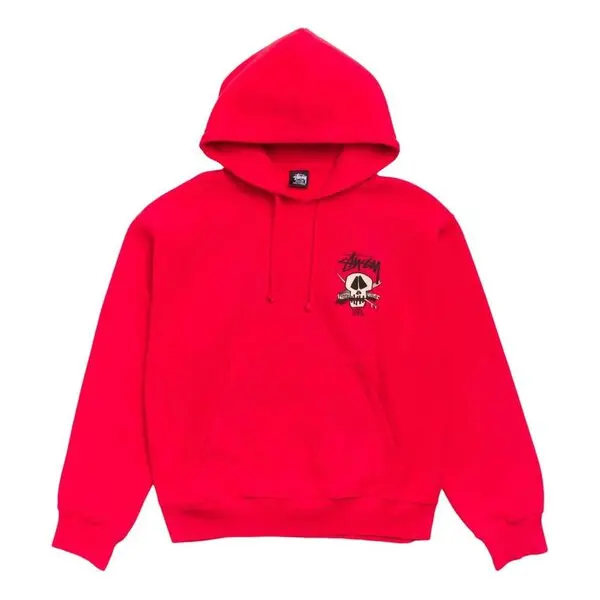 StÜssy Fresh Foils Hoodie Garment Dyed 'red - Redd