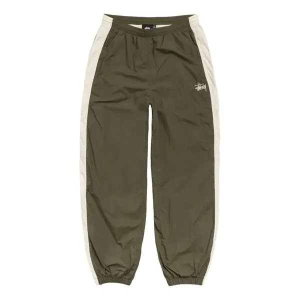 StÜssy Side Stripe Track Pant - Olive