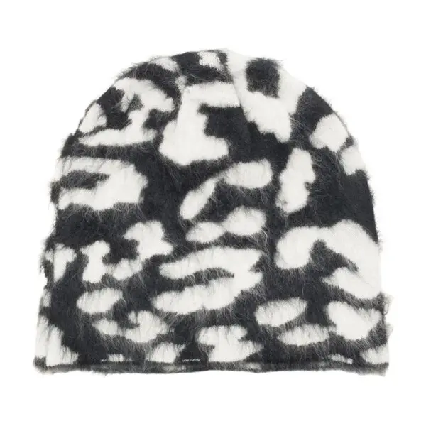 StÜssy Cashmere Leopard Skullcap - Black