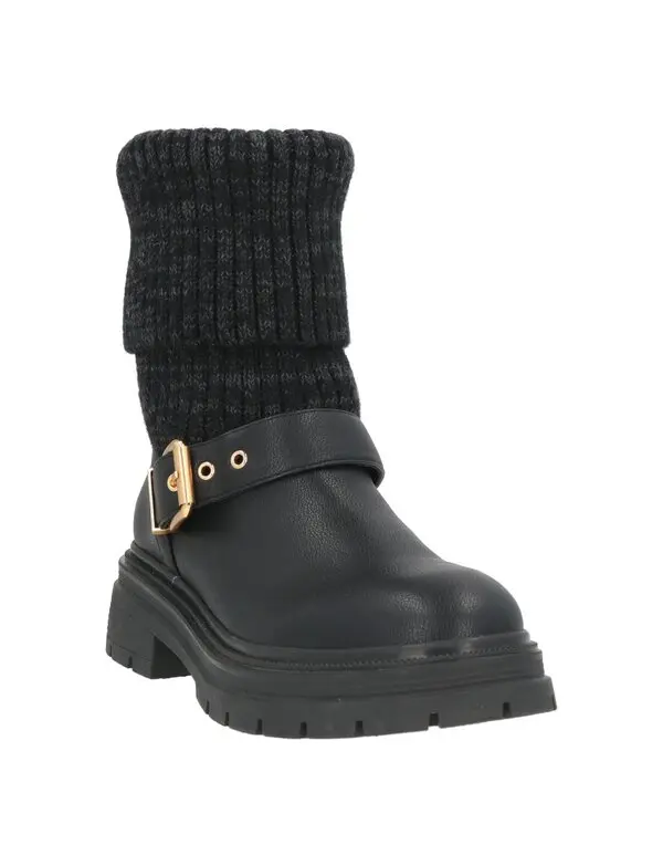 TWINSET Ankle Boots Camel Size Textile Fibers - Black