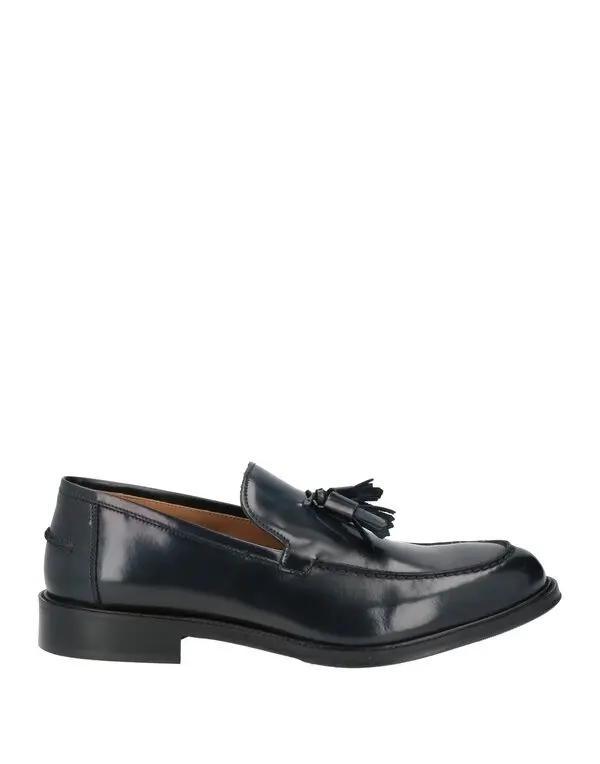SAXONE Loafers Size Leather - Navy
