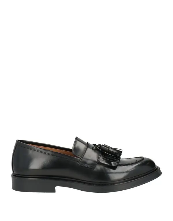 SAXONE Loafers Burgundy Size Leather - Black
