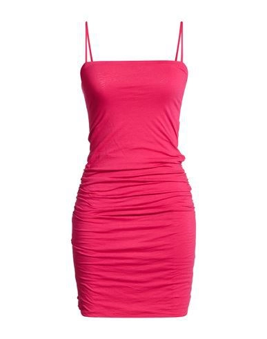 Velvet By Graham & Spencer Mini Dress Size Cotton, Elastane - Fuchsia