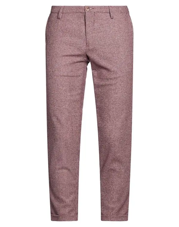 AT.P.CO At. P.co Pants Burgundy Size Wool, Polyester, Elastane