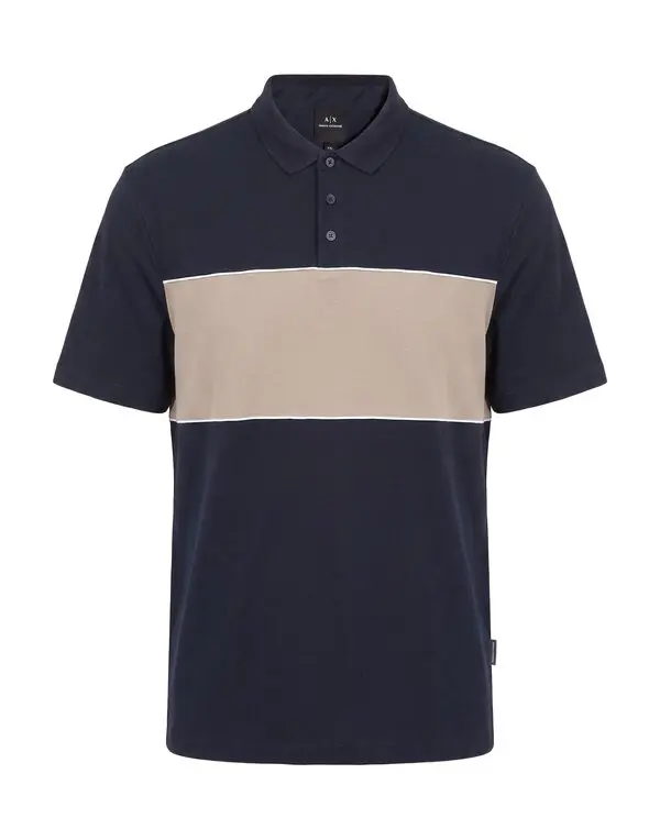 Armani Exchange Polo Shirt Size Cotton, Elastane